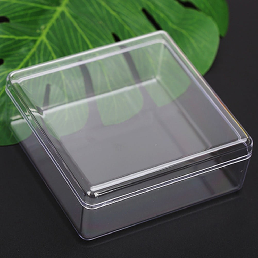1/2/4Pcs Small Clear Storage Boxs Acrylic Square Candy Dragee Box ...