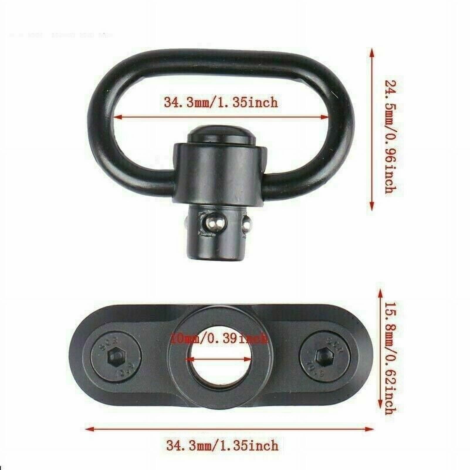 1/2/4X M-LOK MLOK Quick Release Sling Mount Push QD Sling Swivel ...