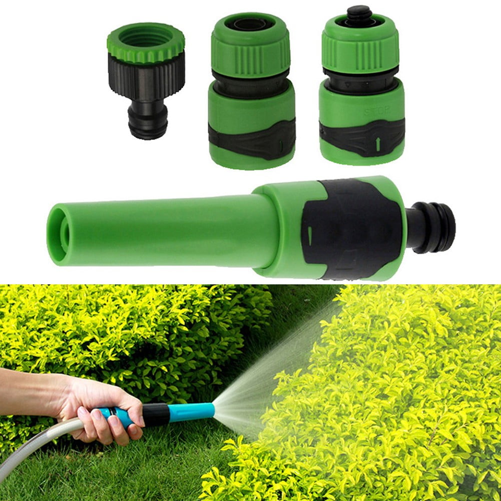 1/2\\\" 4pc Garden Basic Hose Connector Set Kit Adapter Tap Connectors ...