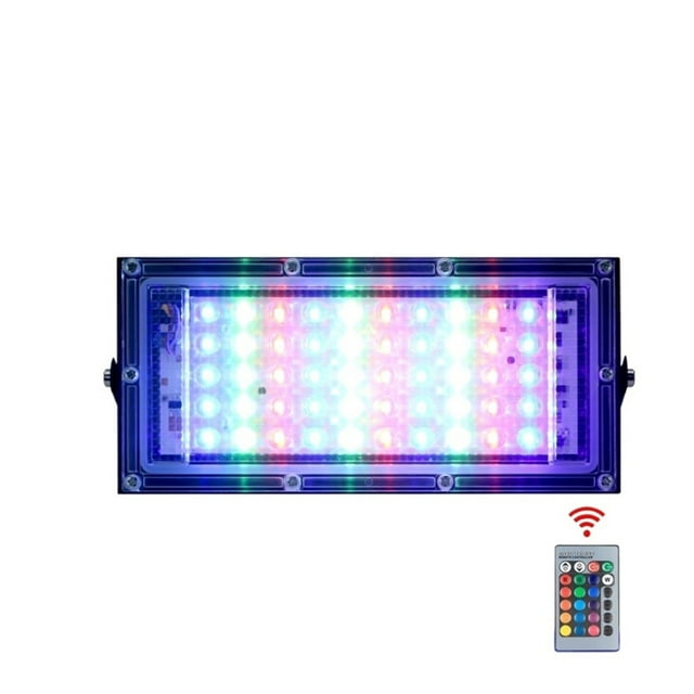 1/2/4pcs/lot 100W 50W RGB Flood Light Lamp Outdoor Lighting Floodlight ...