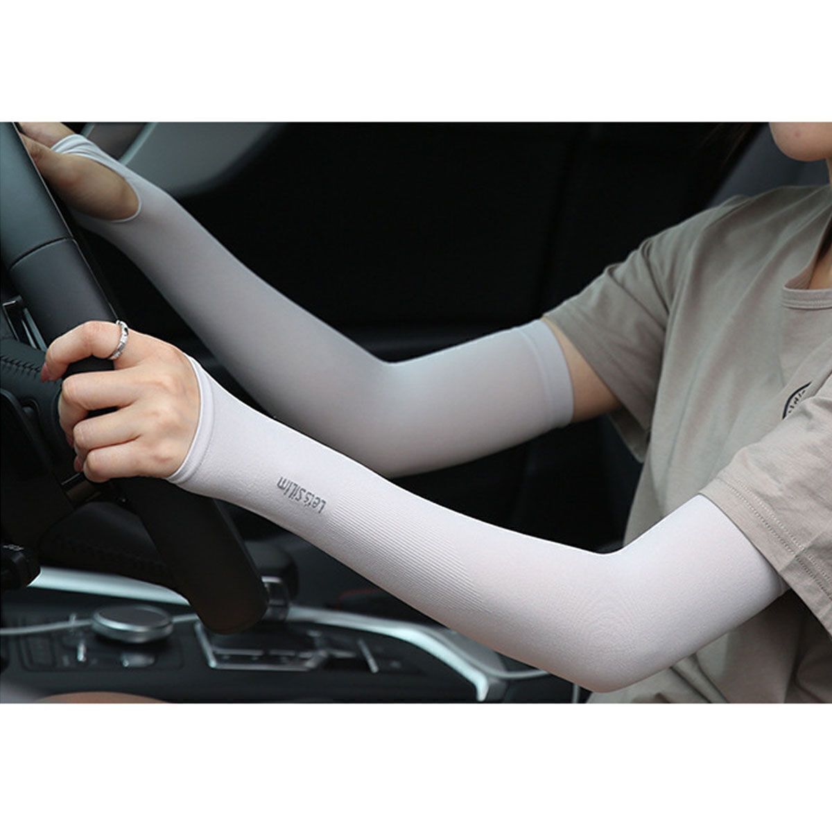 1/2/5Pair Men Womens Cooling Arm Sleeves Cover UV Sun Protection Sports ...