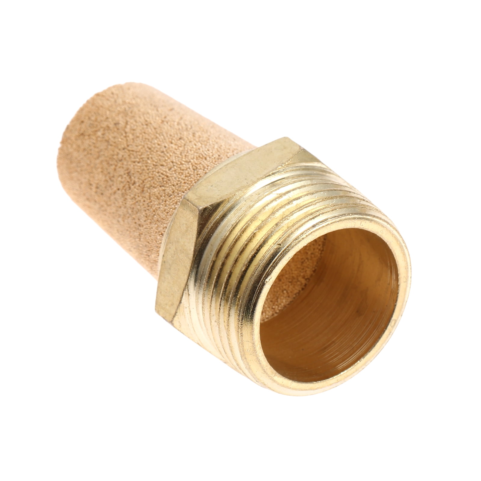 1/2/5Pcs Brass Pneumatic Muffler M5 1/8" 1/4" 3/8" 1/2" 3/4"1" Thread ...
