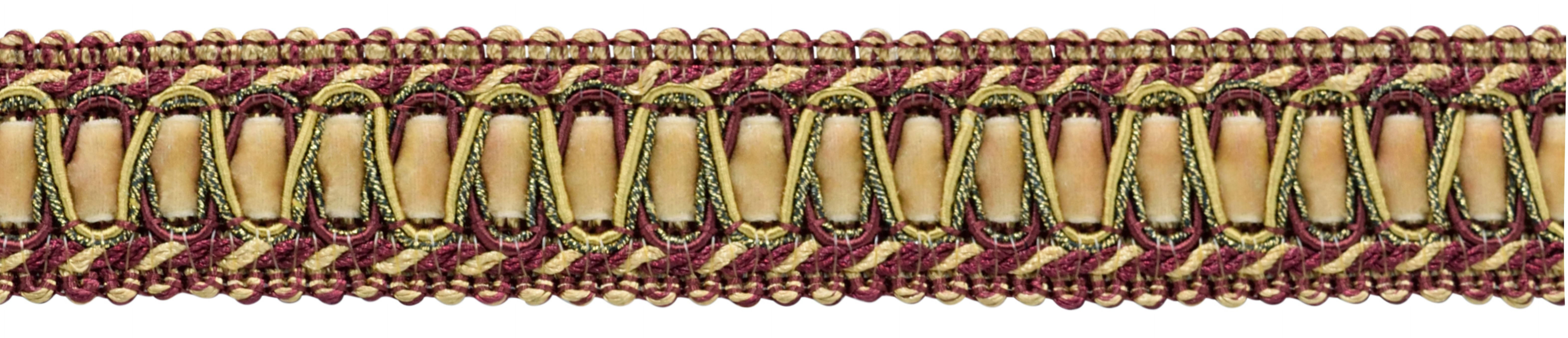 1" (2.5cm) Noblesse Collection Vintage Velvet Ribbon Gimp Braid Trim ...