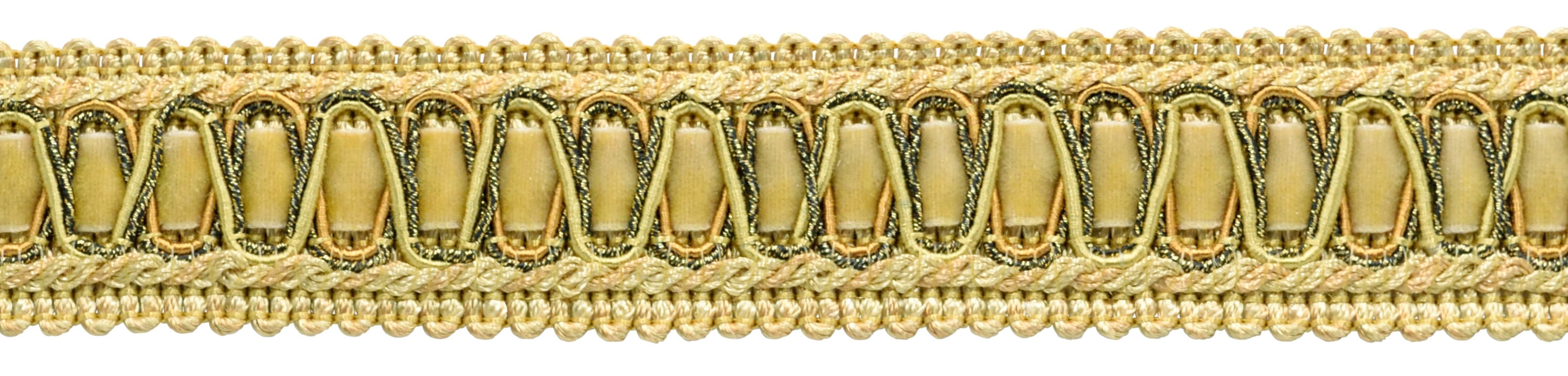 1" (2.5cm) Noblesse Collection Vintage Velvet Ribbon Gimp Braid Trim ...