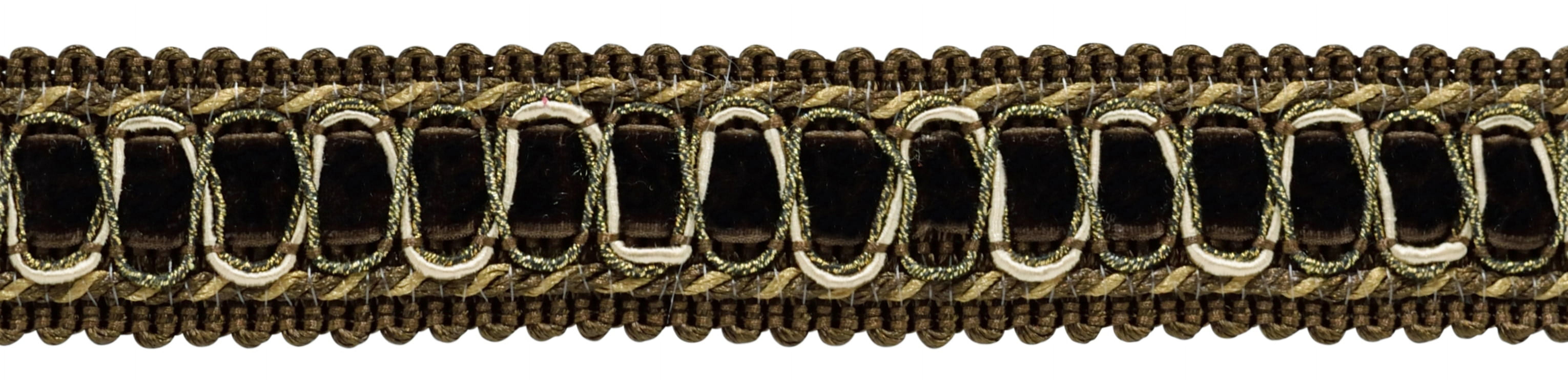 1" (2.5cm) Noblesse Collection Vintage Velvet Ribbon Gimp Braid Trim ...