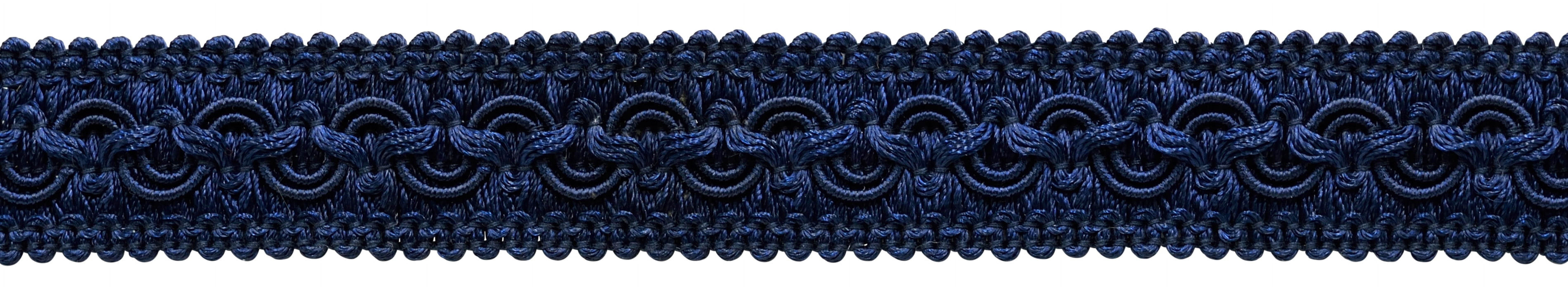 1" (2.5cm) Solid Wide Gimp Braid Trim # 0100SG, Dark Navy Blue #J3 ...