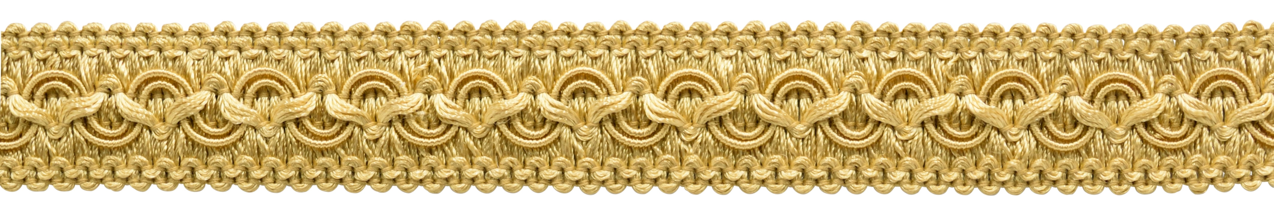 1" (2.5cm) Solid Wide Gimp Braid Trim # 0100SG, Light Yellow Gold #50 ...