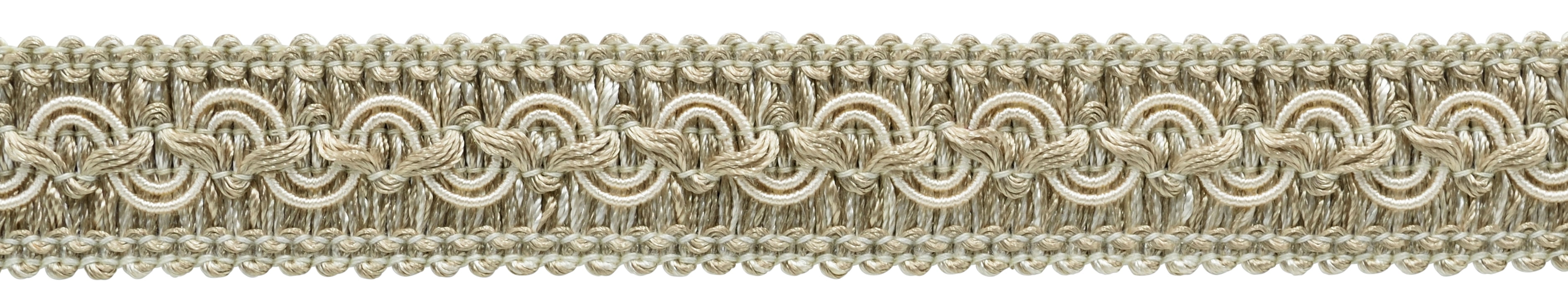 1" (2.5cm) Solid Wide Gimp Braid Trim # 0100SG, White Sands Ivory #P58 ...