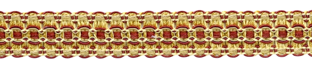1" (2.5cm) Veranda Collection Lavish Gimp Braid Trim # 0100VG, Bisque ...
