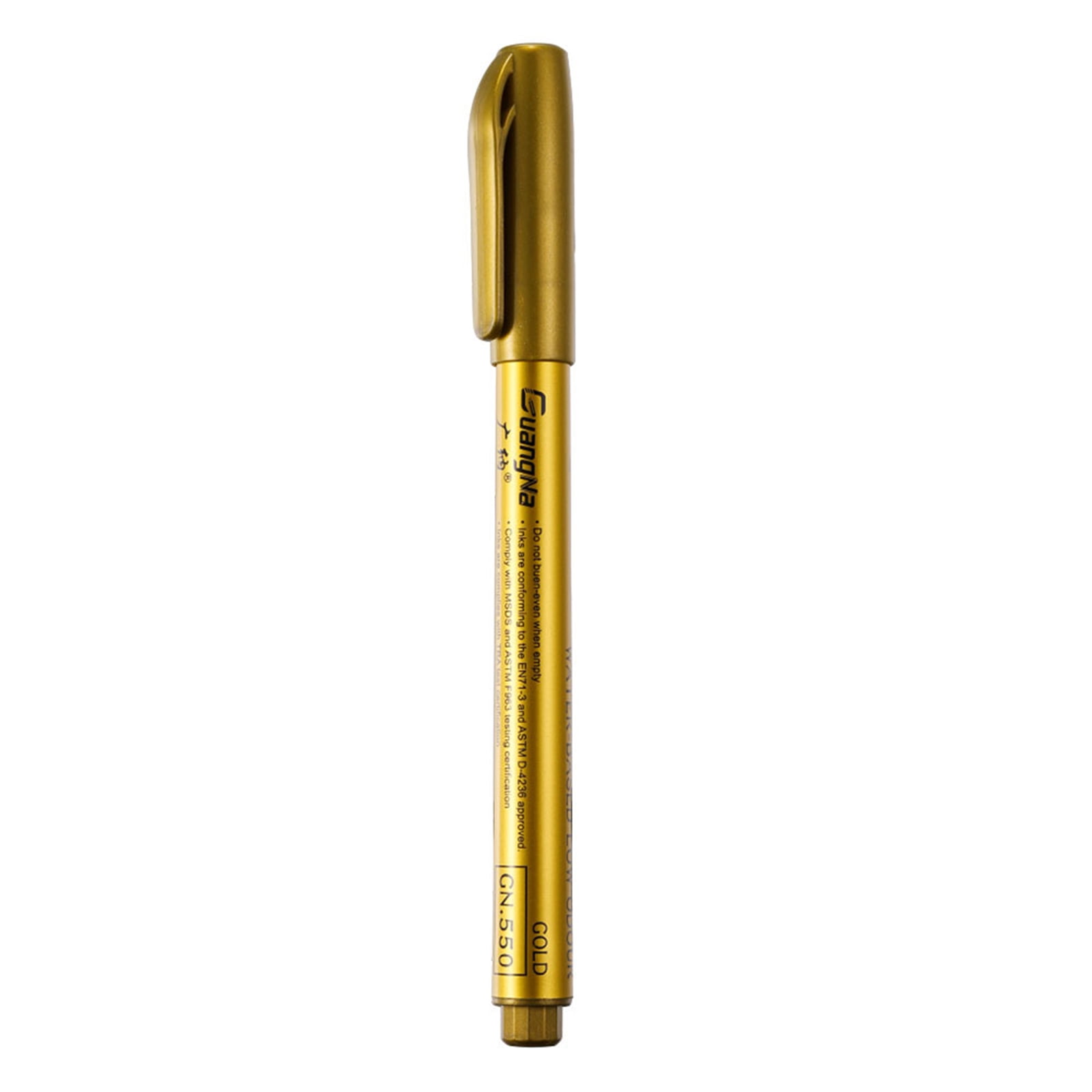1/2/6 Pcs Acrylic Paint Pen Metallic Permanent Acrylic Markers Gold ...