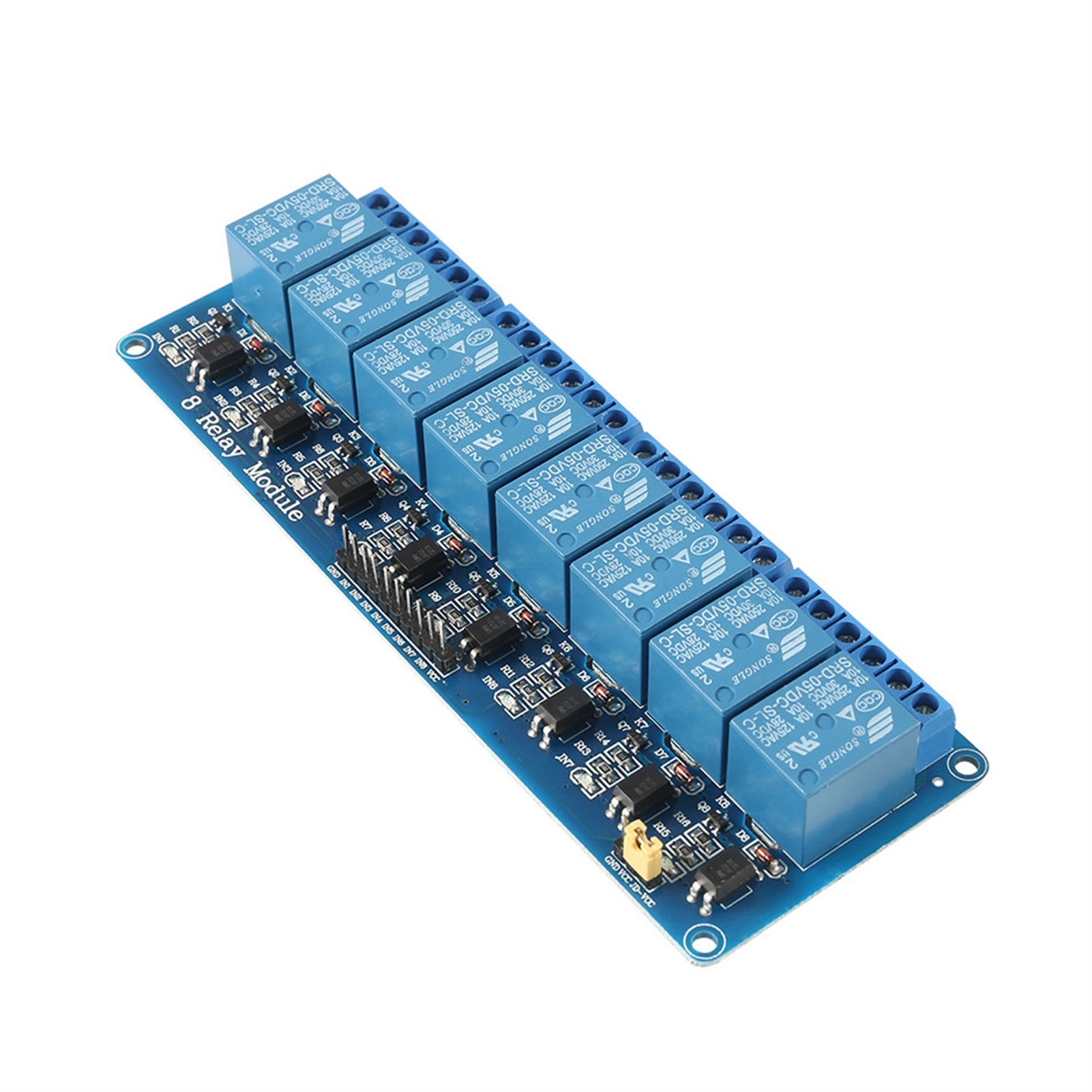 1 2 8 Channel DC 5V Low Level Trigger Expansion Board Relay Module ...