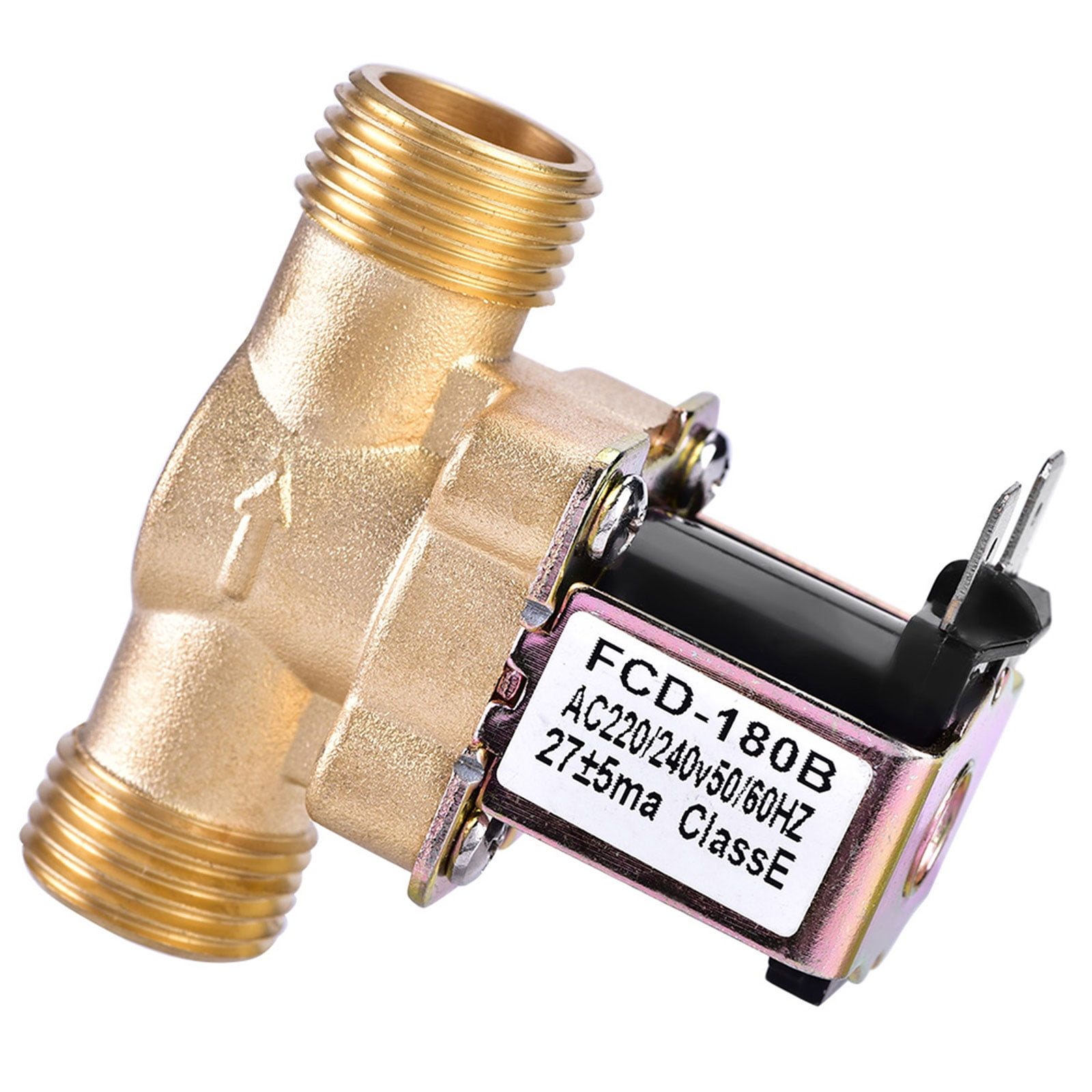 1/2'' AC220V Solenoid for Valve Brass Normally Closed Electric Solenoid ...