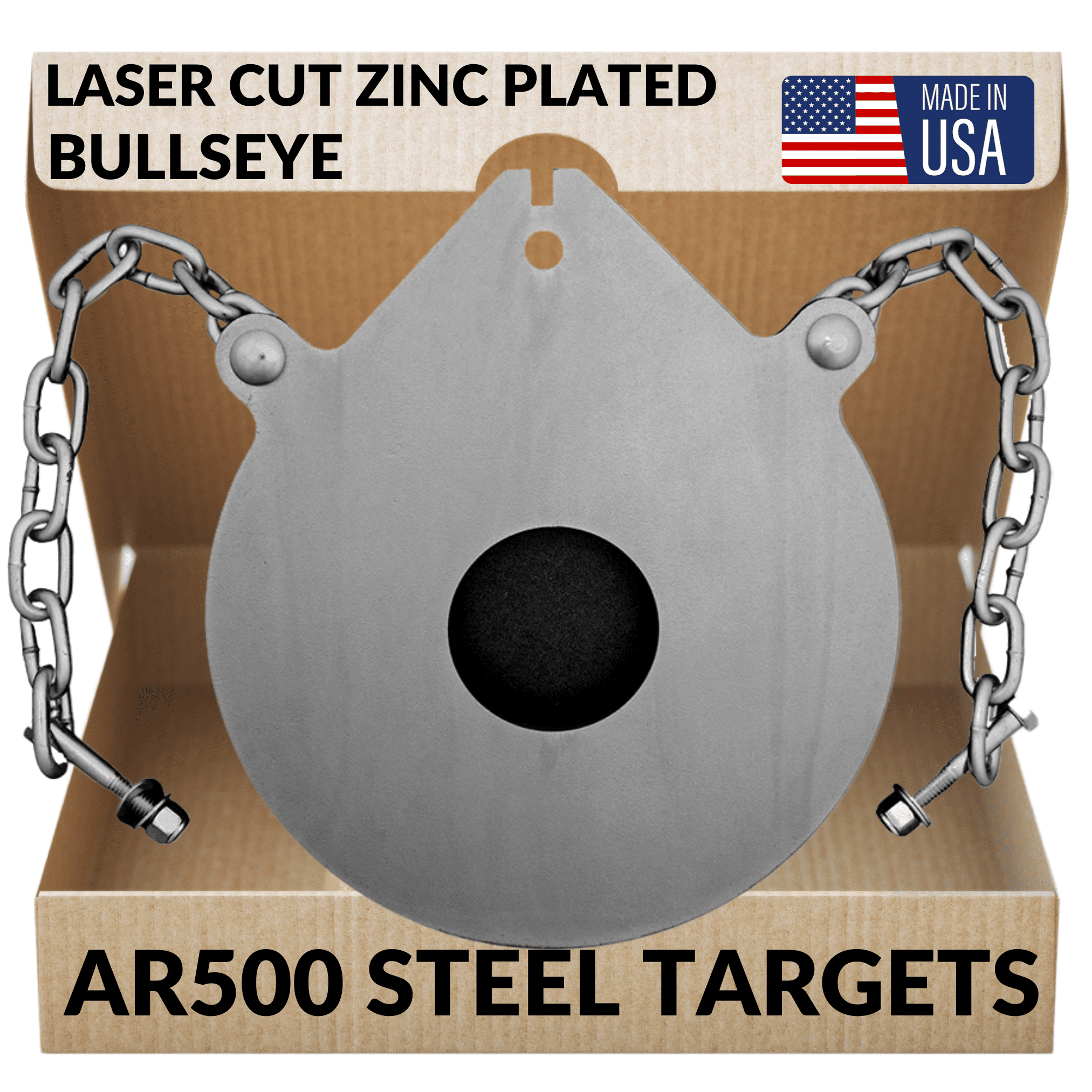 1/2" AR500 Bullseye Shooting Target for Shooting Rifles by ...