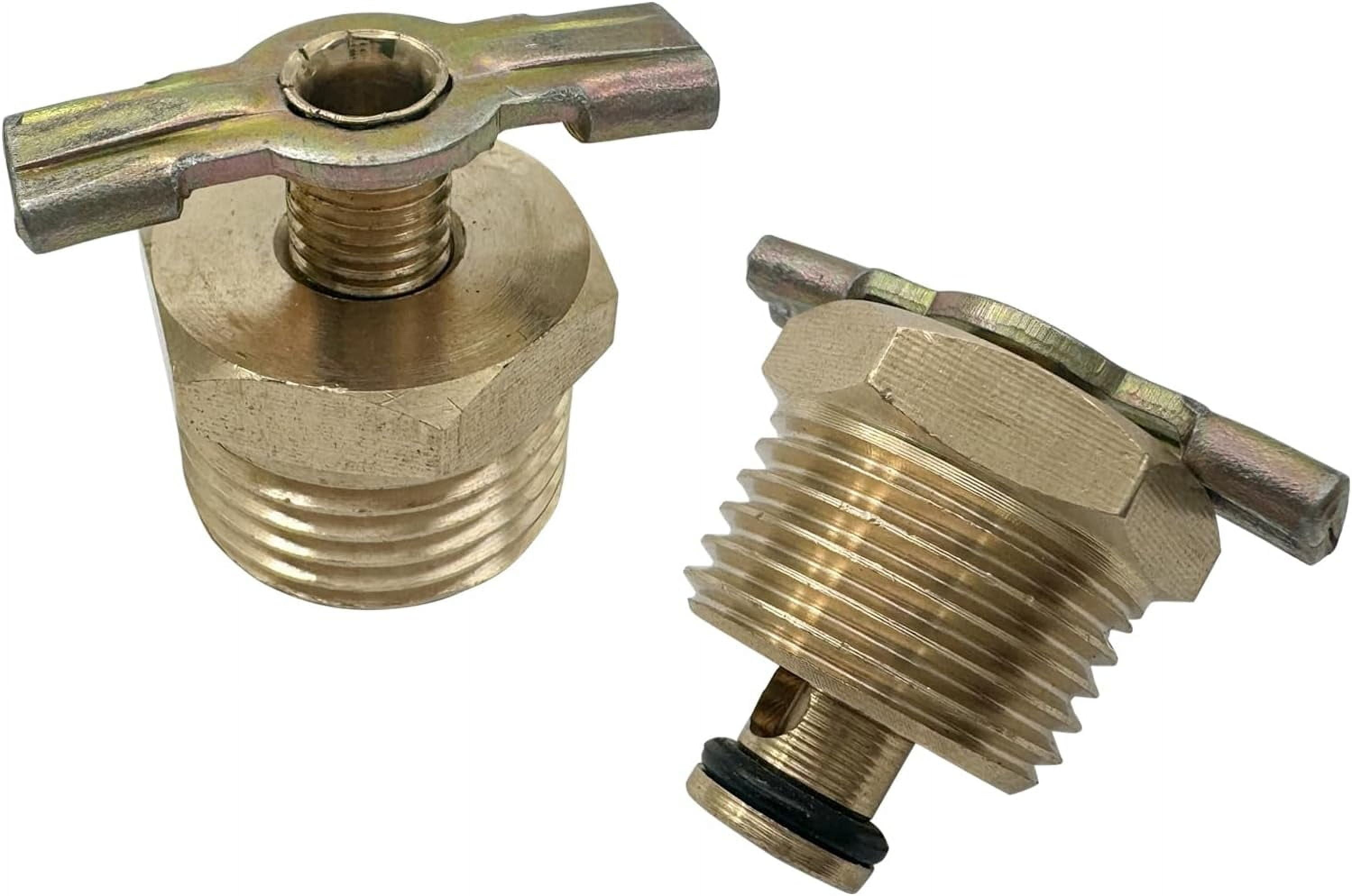 1/2" Air Compressor Drain Valve,Brass Wing Style Drain Cock,Tank Drain ...