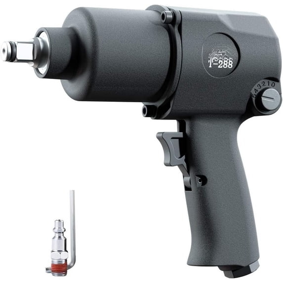 1/2" Air Impact Wrench, Double Hammers Impact , 520 ft. Lb, 1/4 Inch ...
