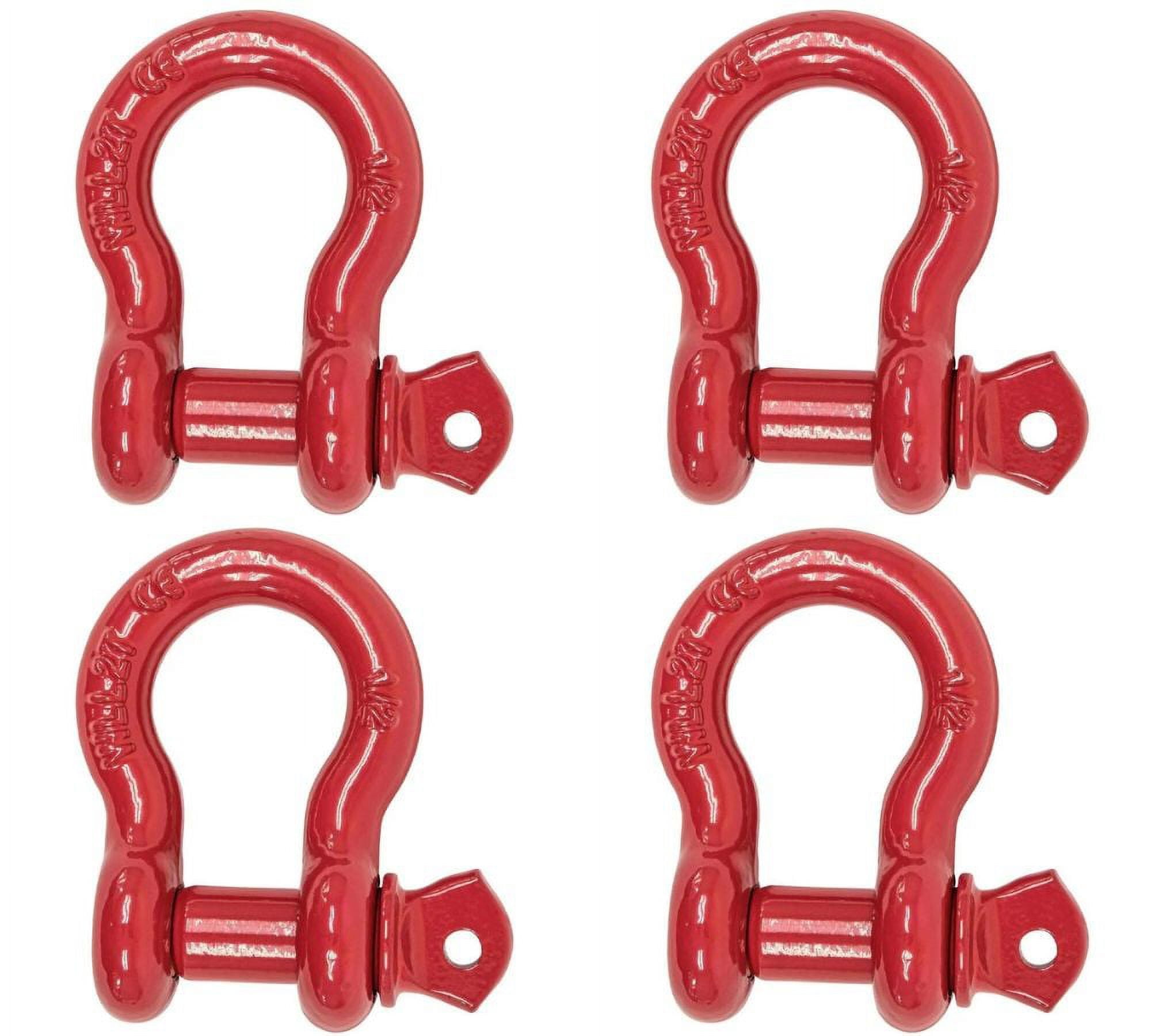 1/2" Anchor Shackle Forged Carbon Steel w/ Alloy Screw Pin Load Limit ...