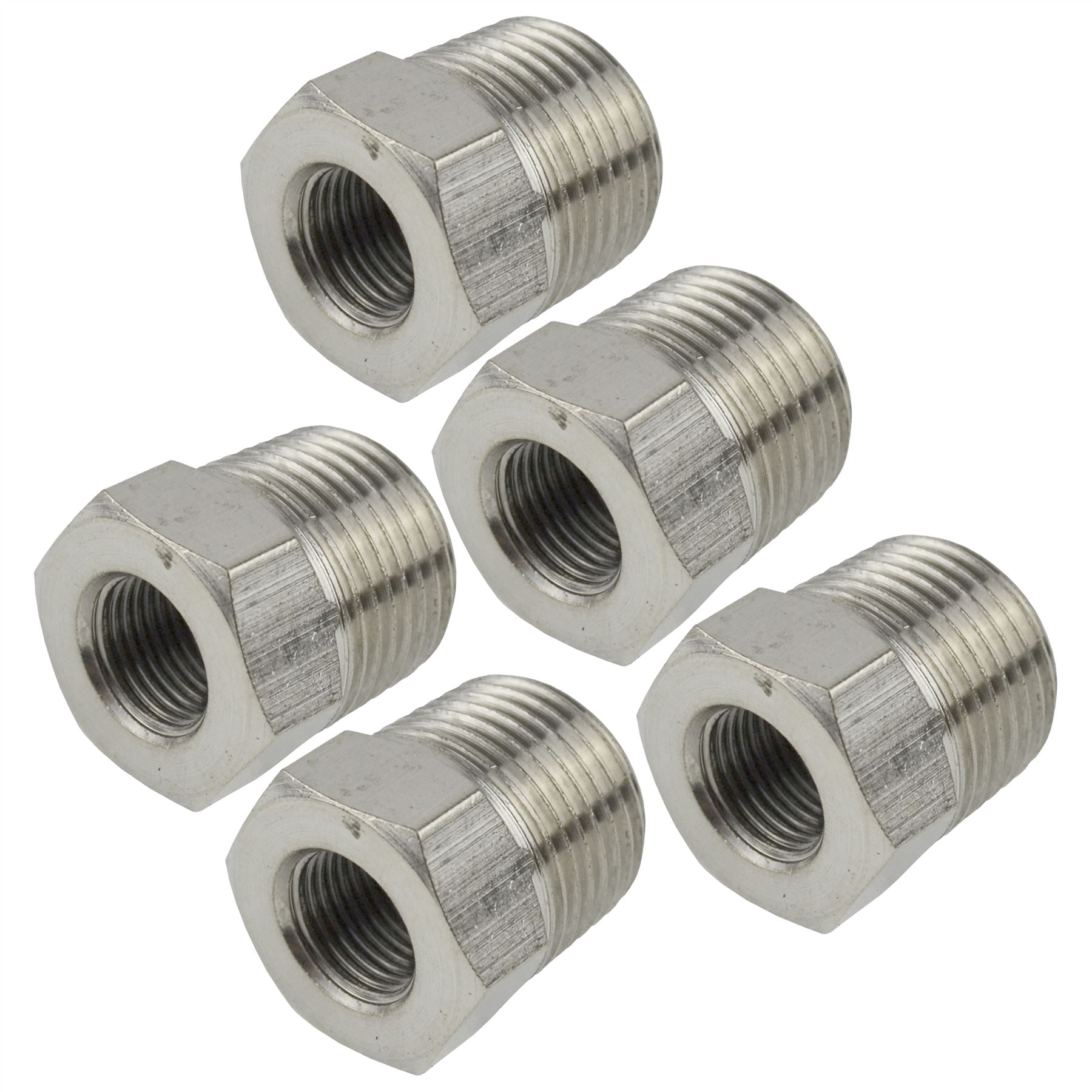 1/2" BSP Male to 1/4" BSP Female Thread Adapter Hex Bush Air Fitting 5 ...