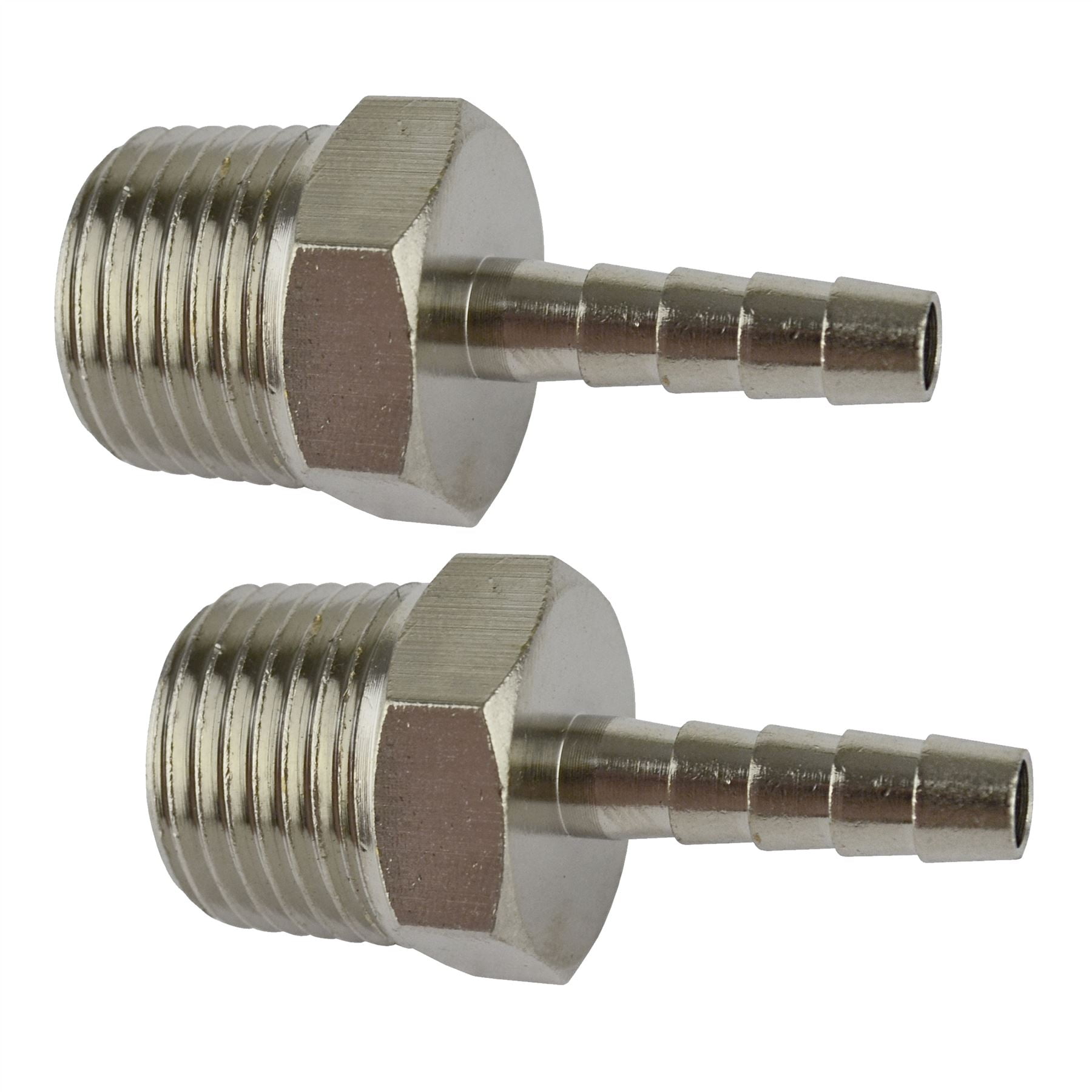 1/2" BSP Thread Hose Tail for 1/4" Hose Pipe Air Line Fitting 2 PACK ...