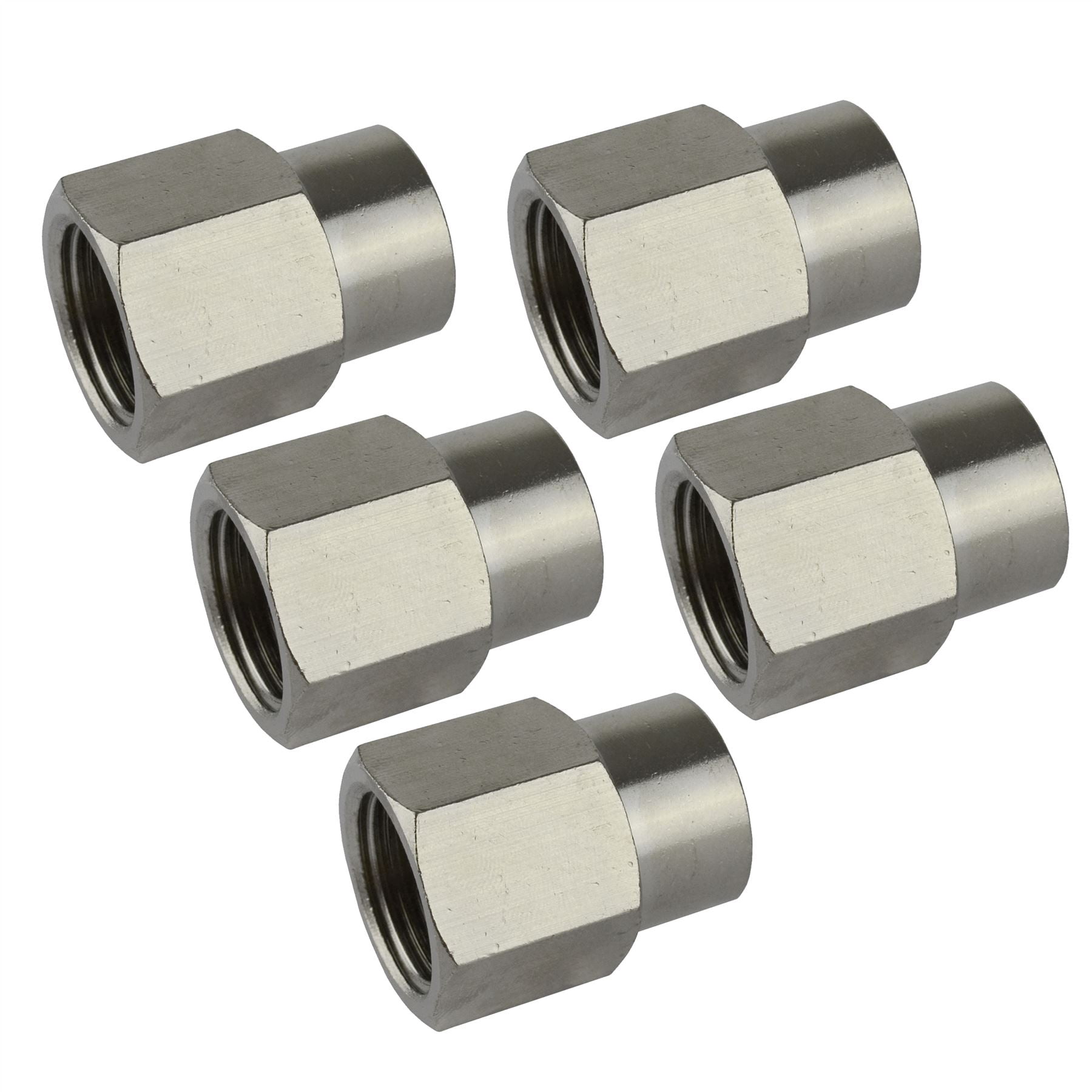 1/2" BSP to 3/8" BSP Air Fitting Female Reducing Socket Adapter 5 PACK ...