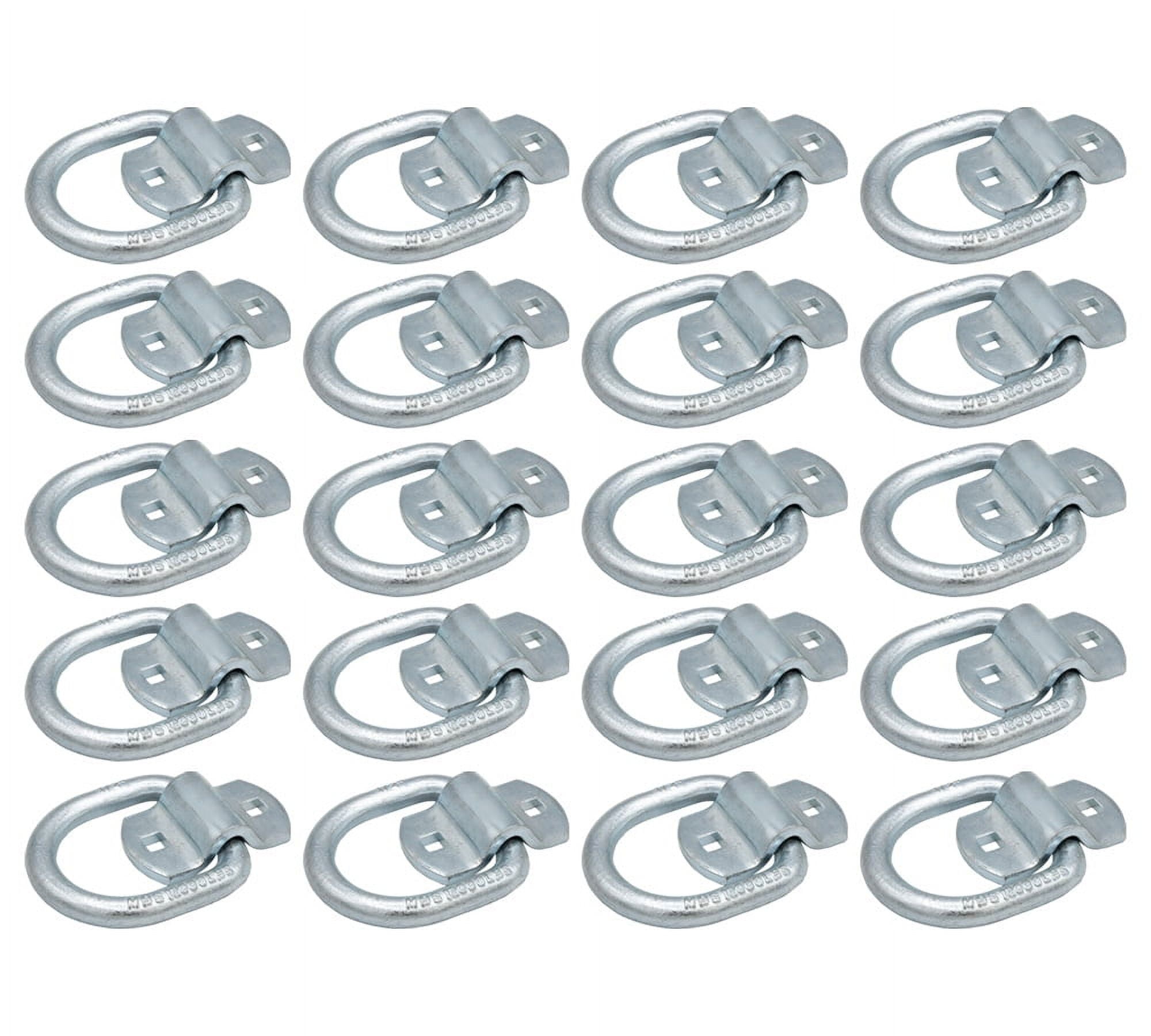 1/2" Bolt-On D Ring Heavy Duty Tie Down Anchor w/Mounting Brackets ...