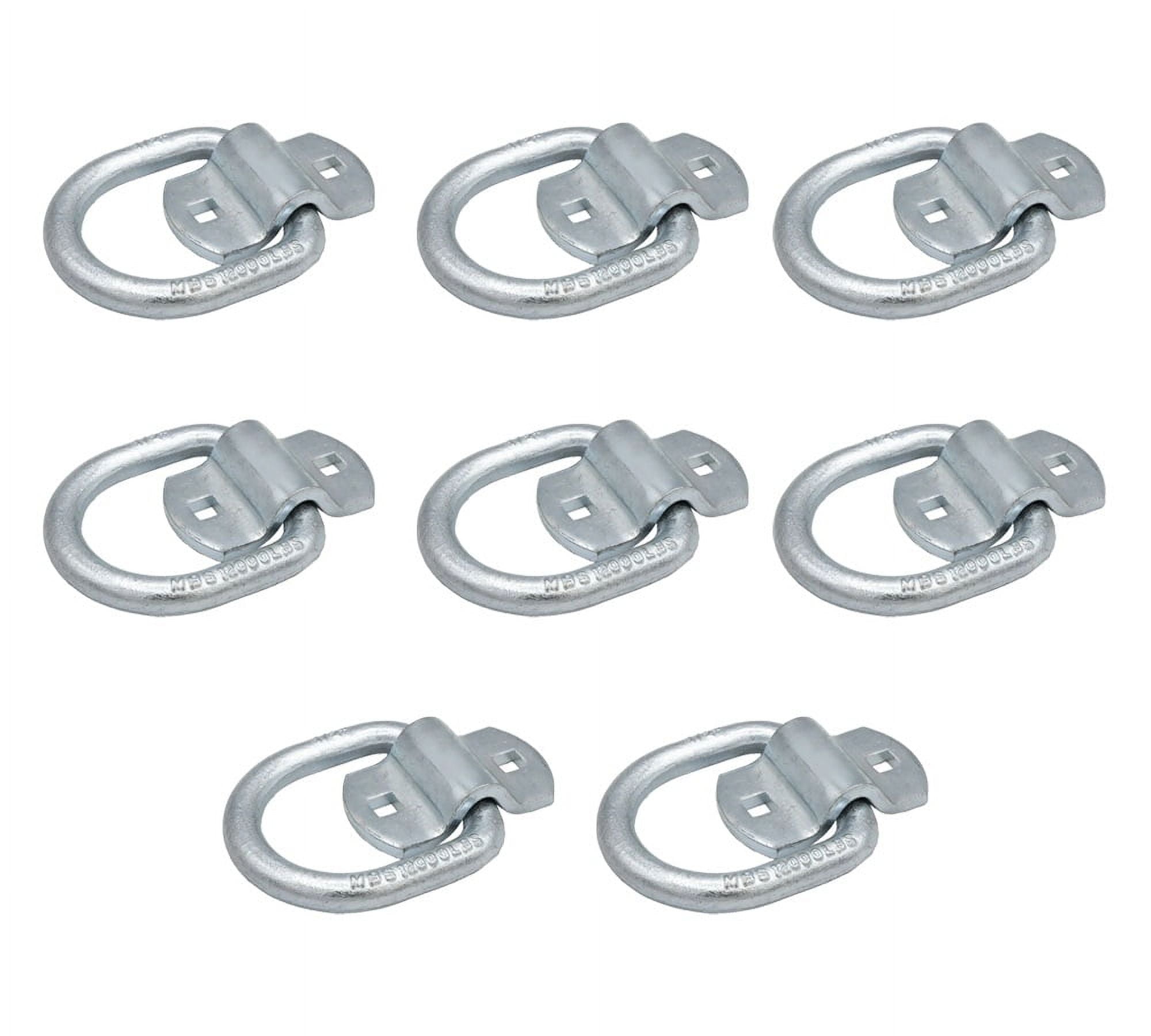 1/2" Bolt-On D Ring Heavy Duty Tie Down Anchor w/Mounting Brackets ...