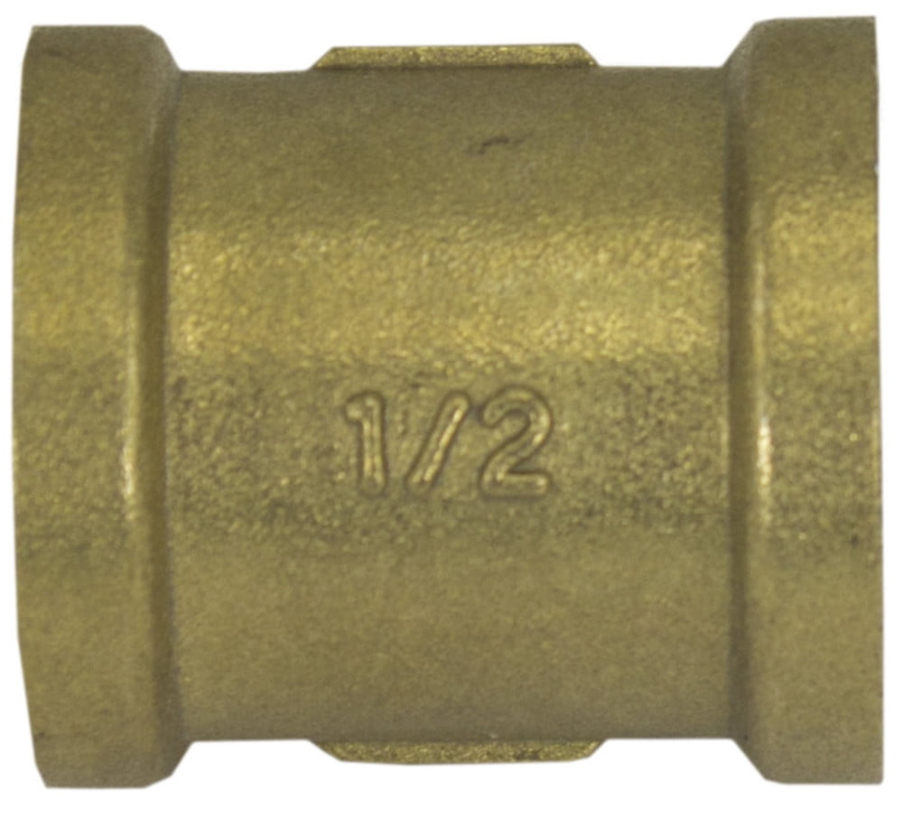 1/2" Brass Coupling, 10 Pack - Walmart.com