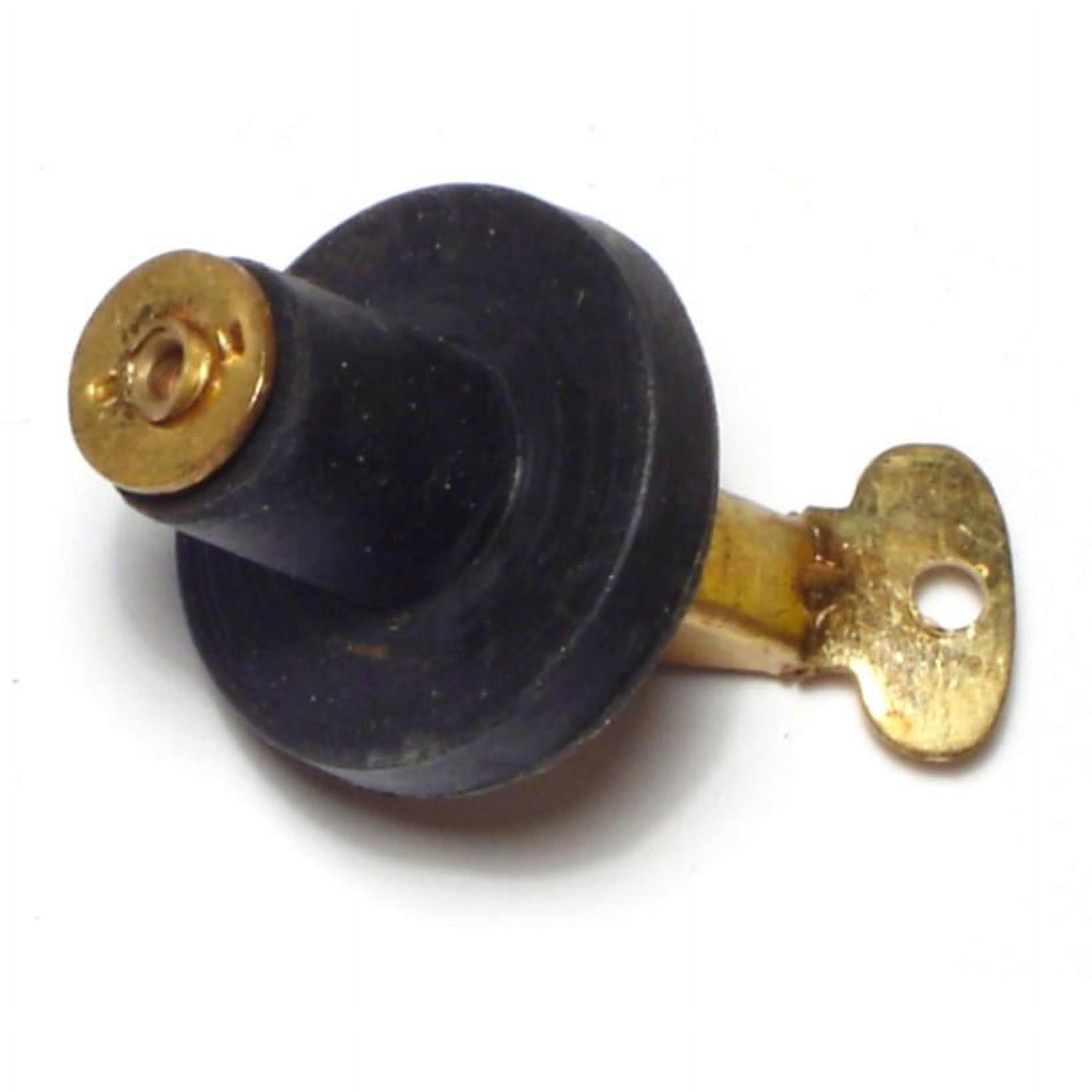1/2" Brass Snap Handle Rubber Drain Plugs DRNPLB-080 (4 pcs.) - Walmart.com
