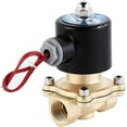 1/2'' Brass Solenoid Valve 24V 12V 220V 110V Normally Closed Solenoid Valve For - Walmart.com