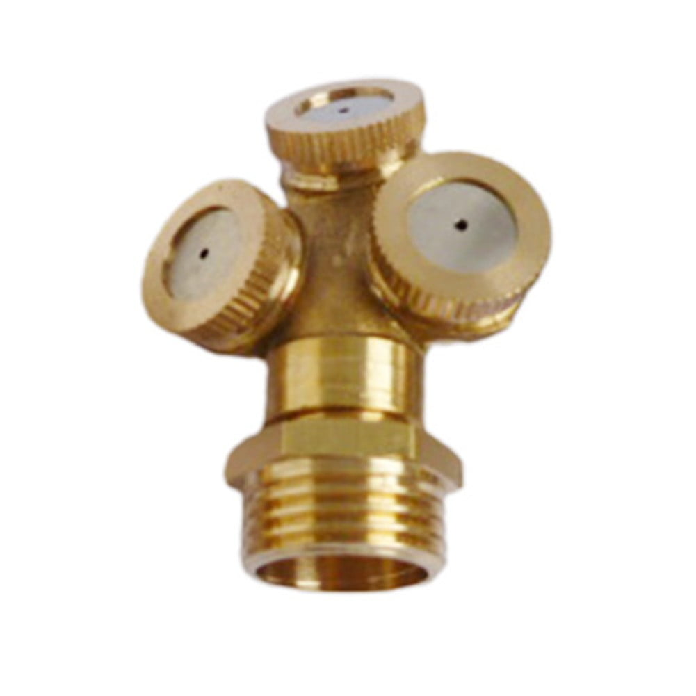 1/2\" Brass Spray Nozzle Mist Nozzles Cooling System Water Garden ...
