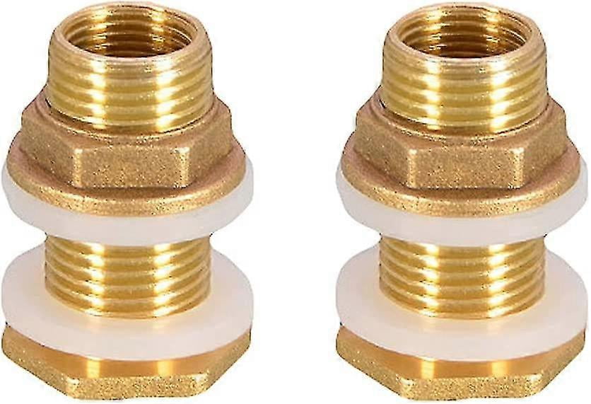 1/2 Brass Water Tank Water Hose Fitting 2 Pieces Brass Tank Socket 4 ...