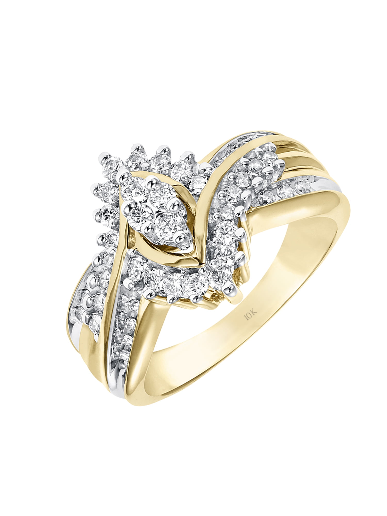 1/2 Carat T.W. Diamond "Shimmering" Women's Engagement Ring in 10k ...