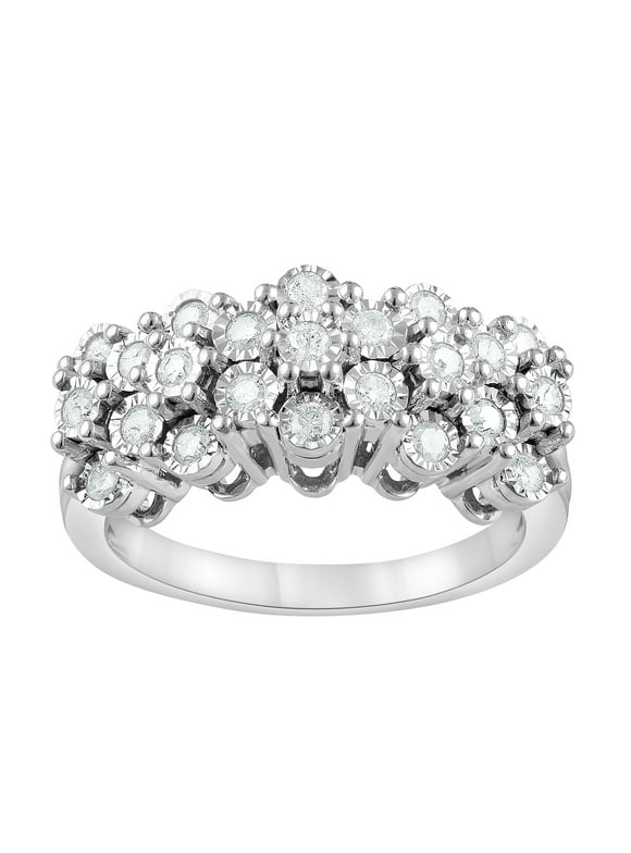 Diamond Cluster Rings