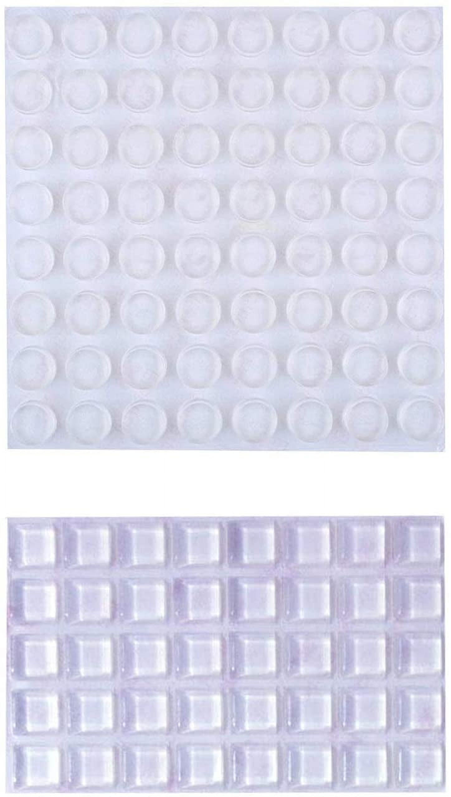 1/2" Clear Rubber Feet Bumper Pads Self-Adhesive Buffer Pads Cabinet ...
