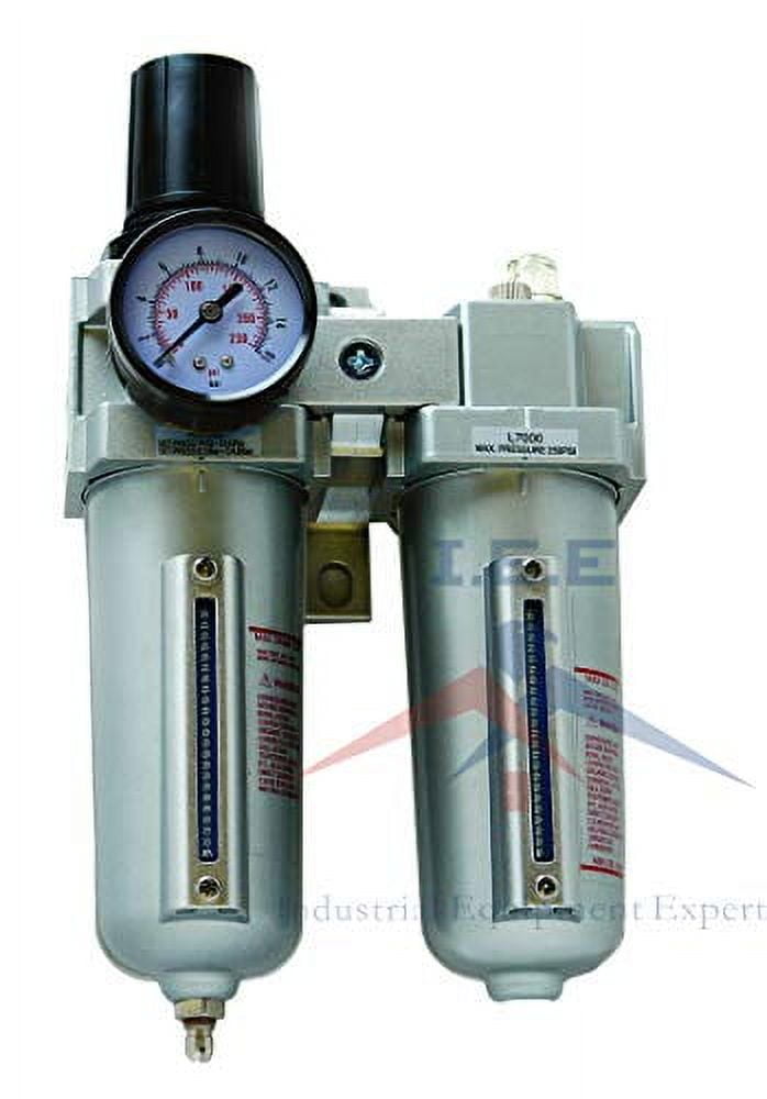 1/2" Compressed Air Moisture Filter Regulator Oiler Separator ...