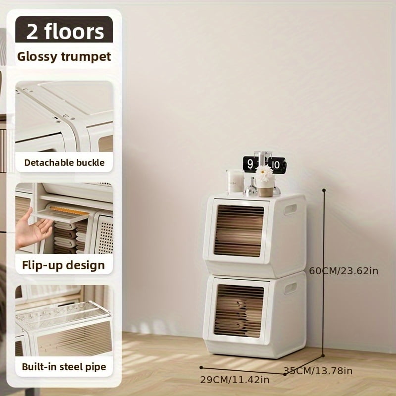 1/2 Corner Cabinet, Living Room Shelf, Multi-functional Multi-layer ...