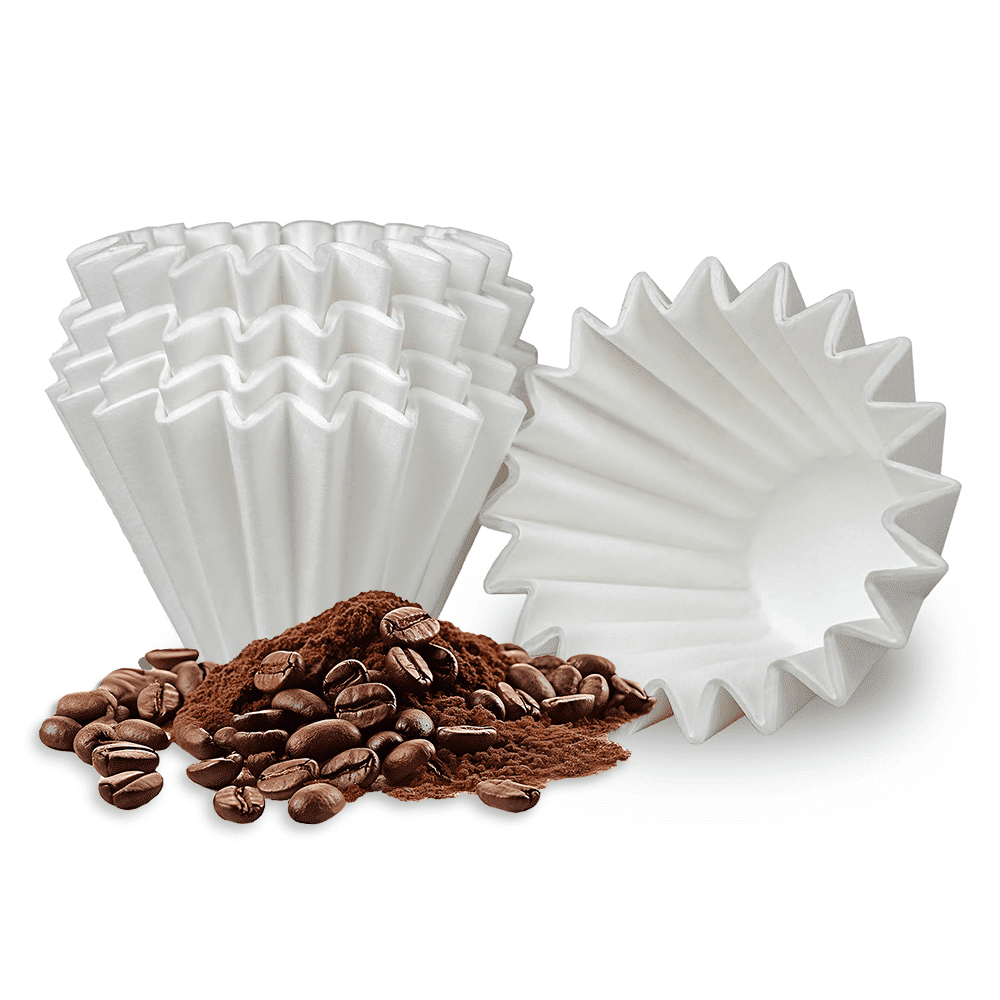 1-2 Cup Small Coffee Filters,100 Count Disposable Basket Coffee Filter ...