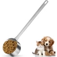 1/2 Cup Stainless Steel Dog Food Scoop, 7.8'' Long Handle Pet Food ...