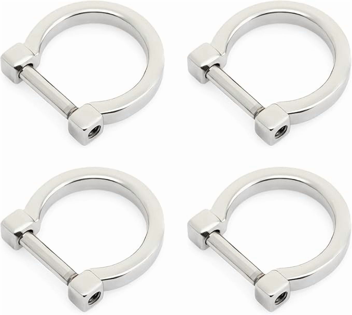 1/2" D-Rings with Screw Shackle for DIY Leather Craft, Purse Strap ...