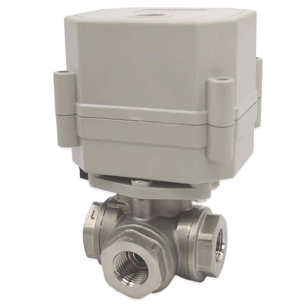 1/2" DN15 Two wires control Electric Ball Valve,AC/DC9-24V Stainless ...
