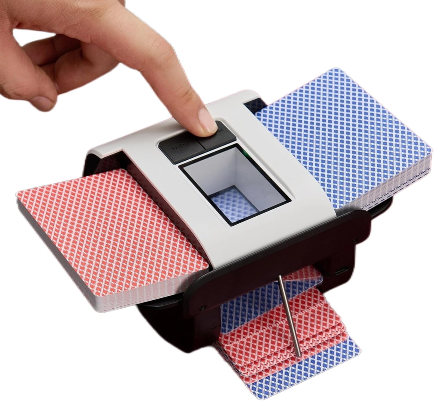 Ht Viik Auto Shuffle Card Shuffler for 1-2 Decks Rechargeable 2000mAh ...