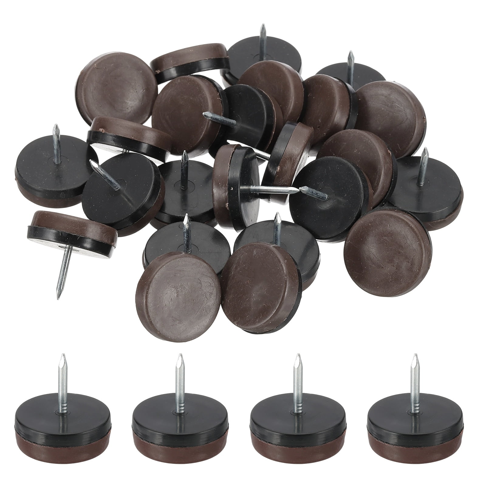 1.2" Dia Chair Slides, 24 Pcs Nail on Furniture Glides for Wooden ...