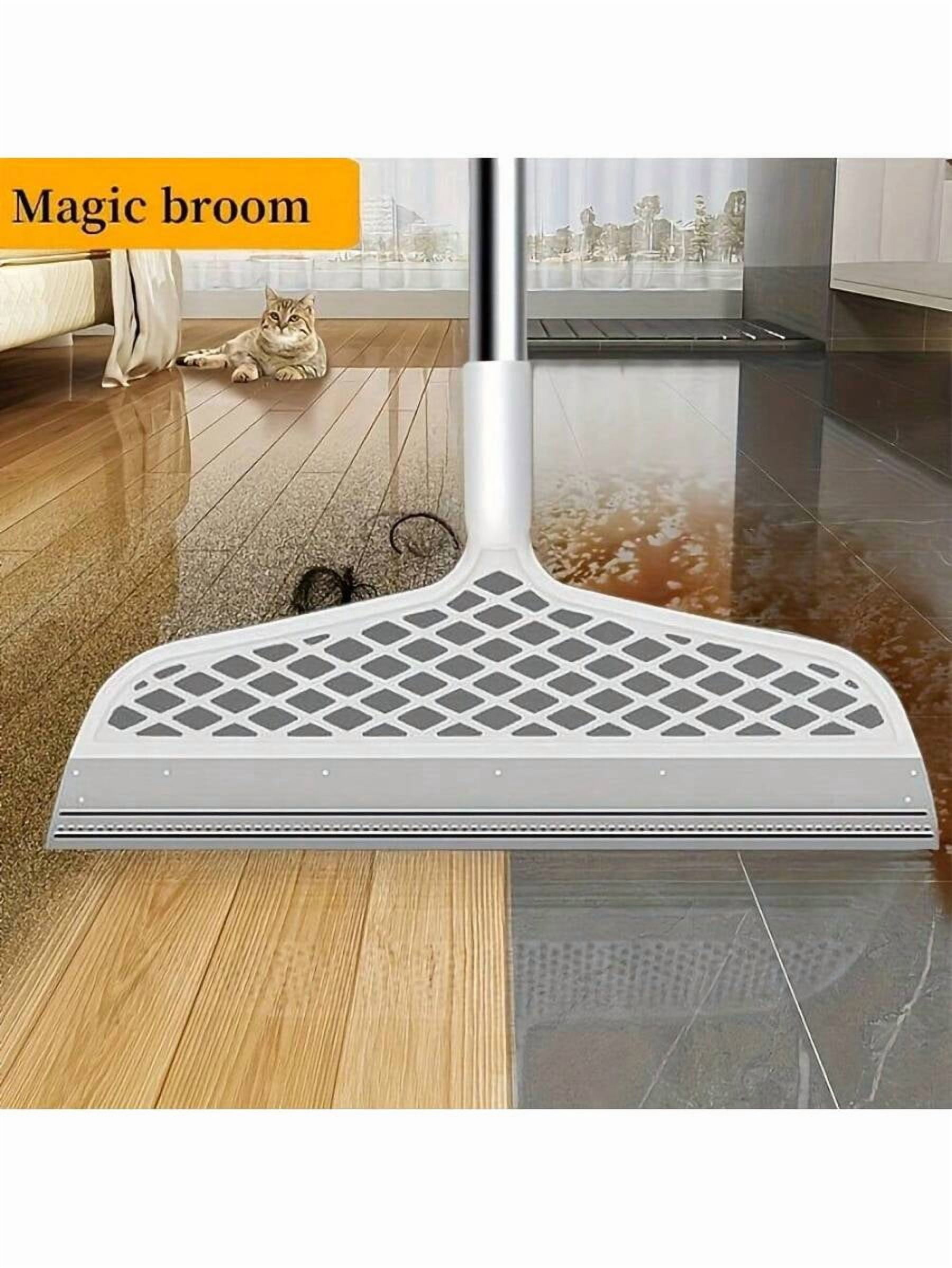 1-2 Double-Sided Silicone Magic Brooms - Cleans Pet Hair, Dust, Glass ...