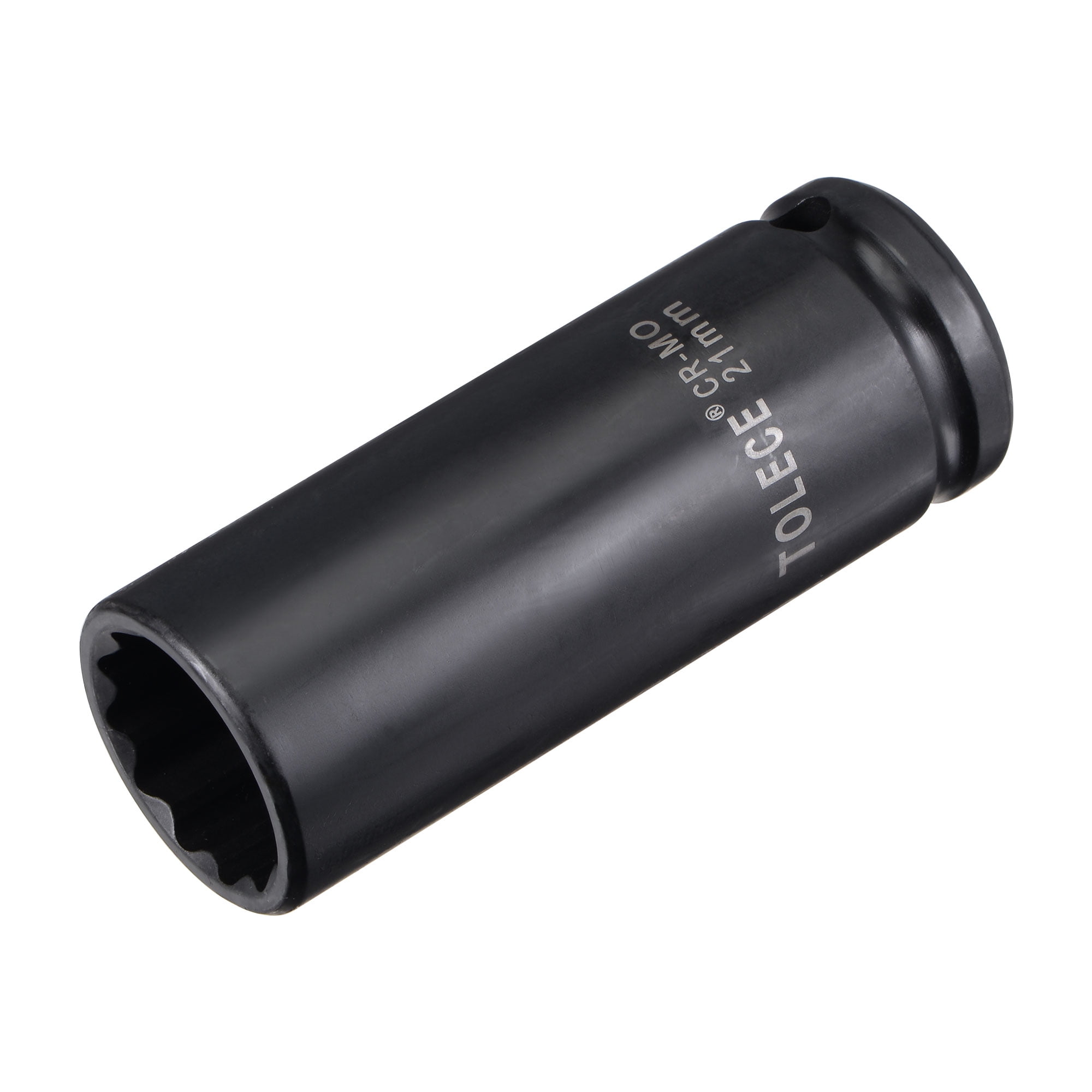 1/2" Drive 22mm 12-Point Deep Impact Socket, CR-MO Steel 78mm Length ...