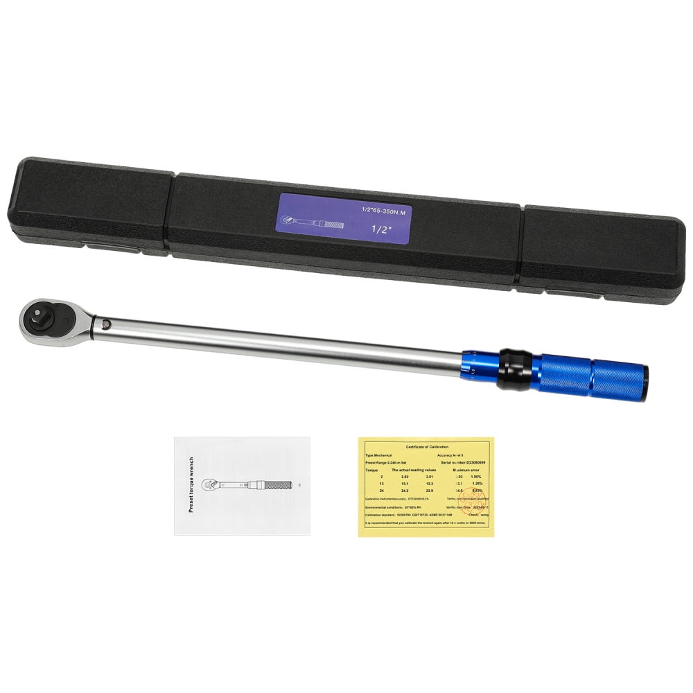 1/2" Drive 65-350Nm Calibrated Torque Wrench Adjustable Torque Wrench ...