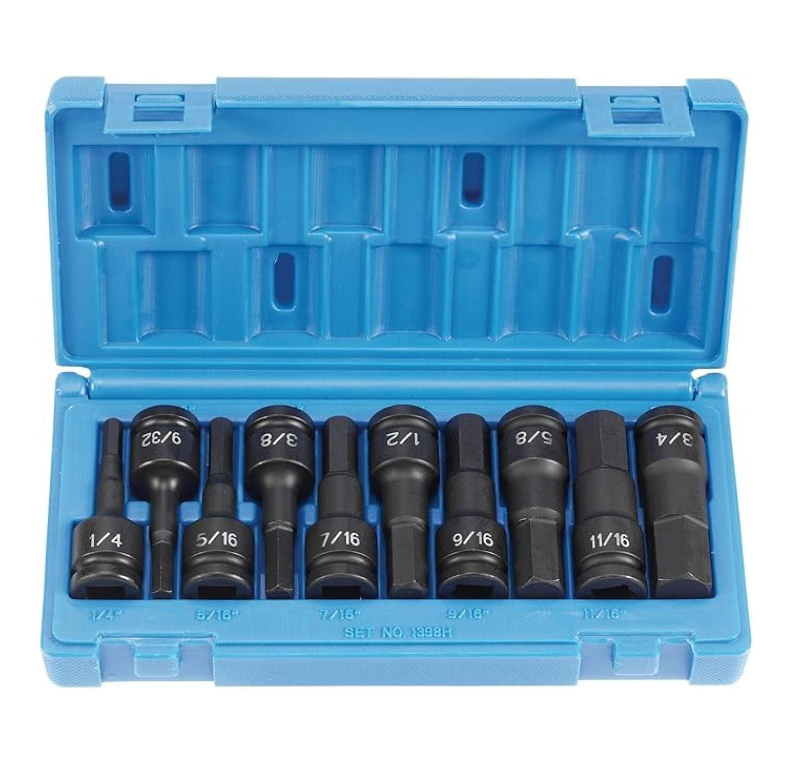 1/2" Drive Hex Driver Socket Set - 10 Piece - Taiwan Made - Automotive ...