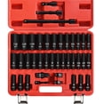 1/2" Drive Impact Deep Socket Set 39 Pieces Metric(8-24mm)/sae(5/16 To ...