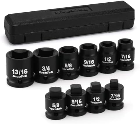 1/2" Drive Pipe Plug Socket Set, Square Drive Socket, 10-Piece, SAE, 4 ...