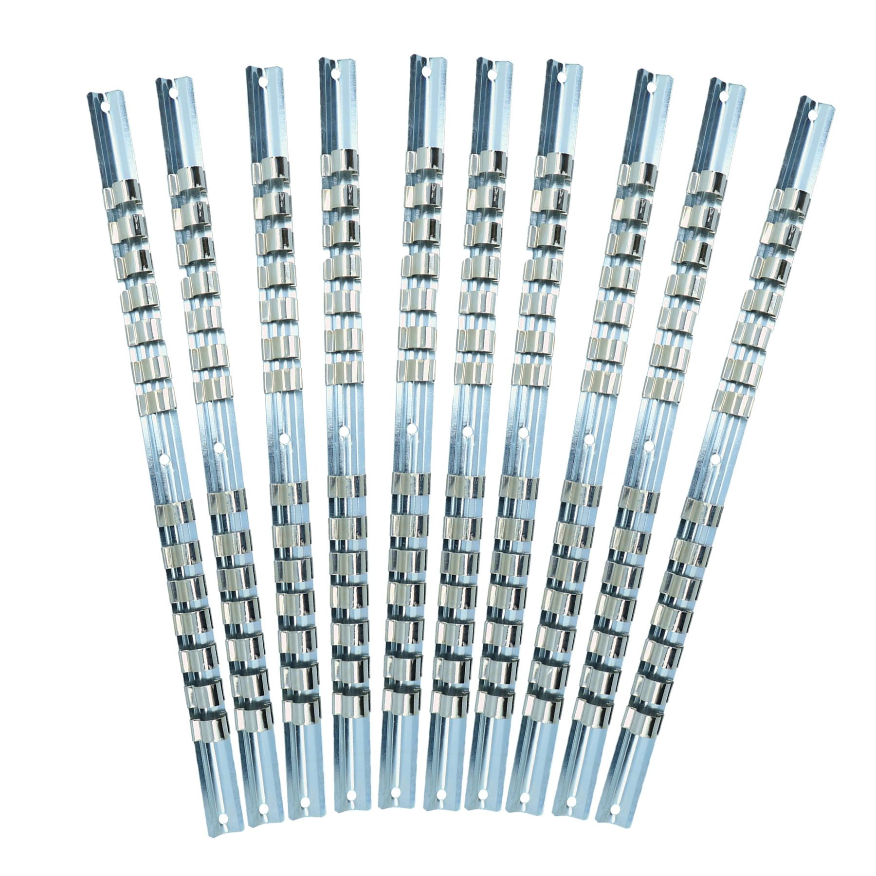 1/2" Drive Socket Rail Storage Holder Organiser Clips For 140 Sockets ...