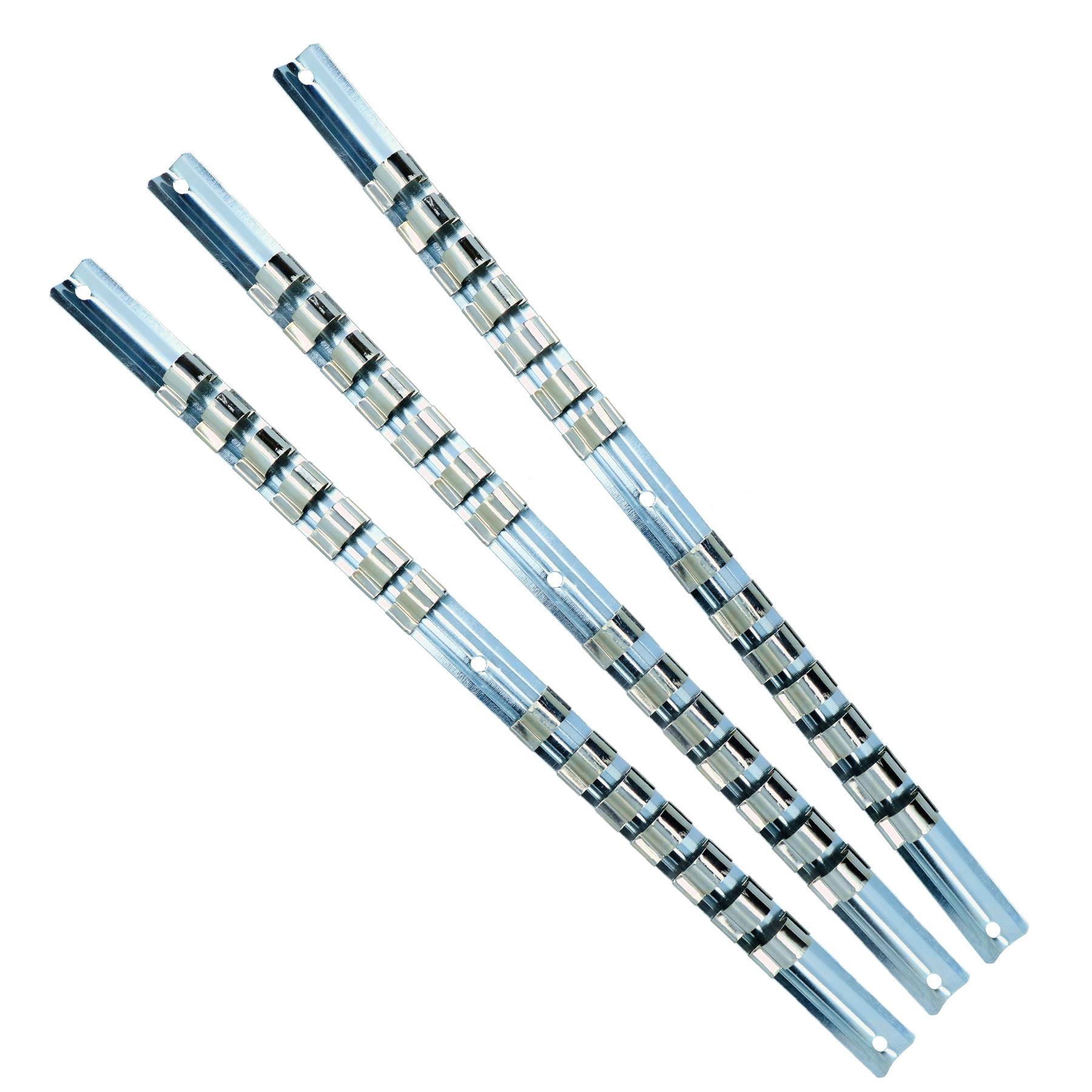 1/2" Drive Socket Rail Storage Holder Organiser Clips For 42 Sockets 3 ...