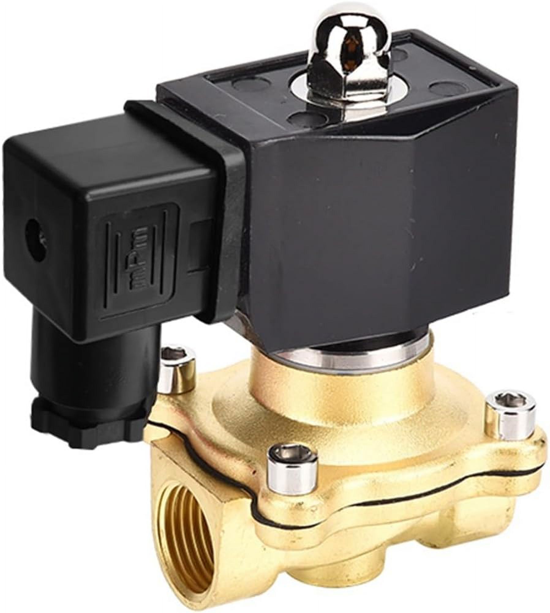 1/2" Electric Solenoid Valve 12V IP65 Waterproof Normally Closed Brass Solenoid Valve 24V 12V ...